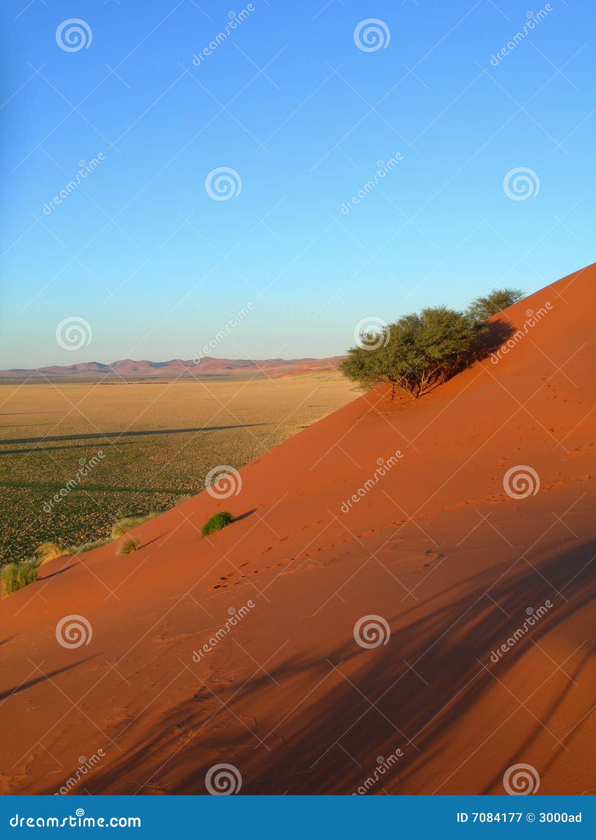 African Landscape with Sand Dunes, Namibia Stock Image - Image of bare ...