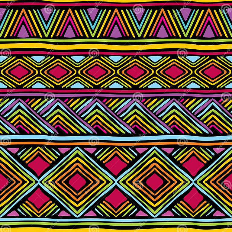 African line pattern stock vector. Illustration of background - 56770522