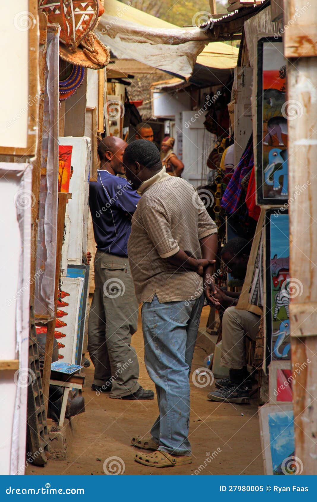 African Local Shopping in Market Editorial Image - Image of shop, color ...