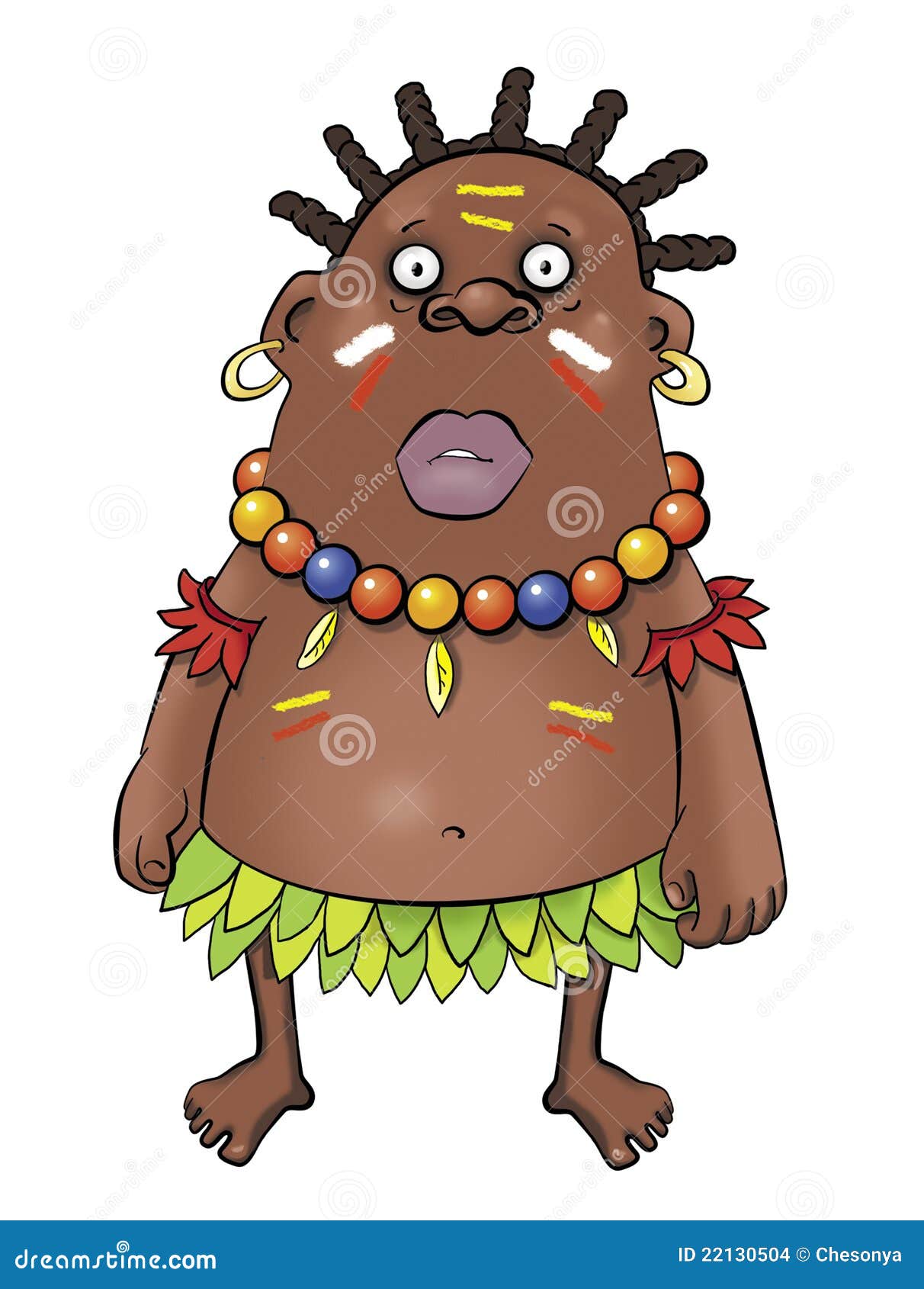 African Tribal Man Clipart
