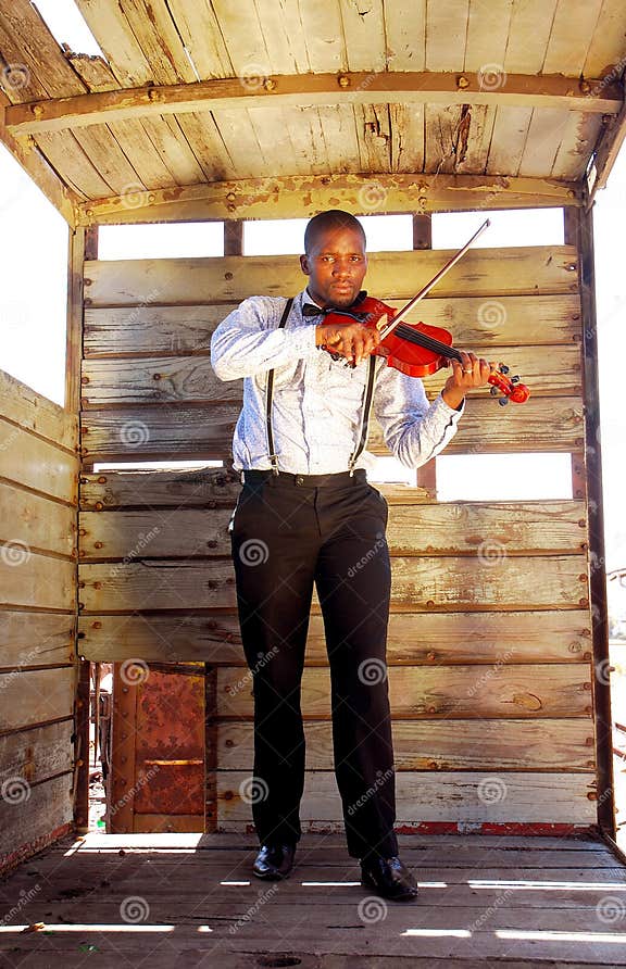 African man playing violin stock photo. Image of adult - 29477548