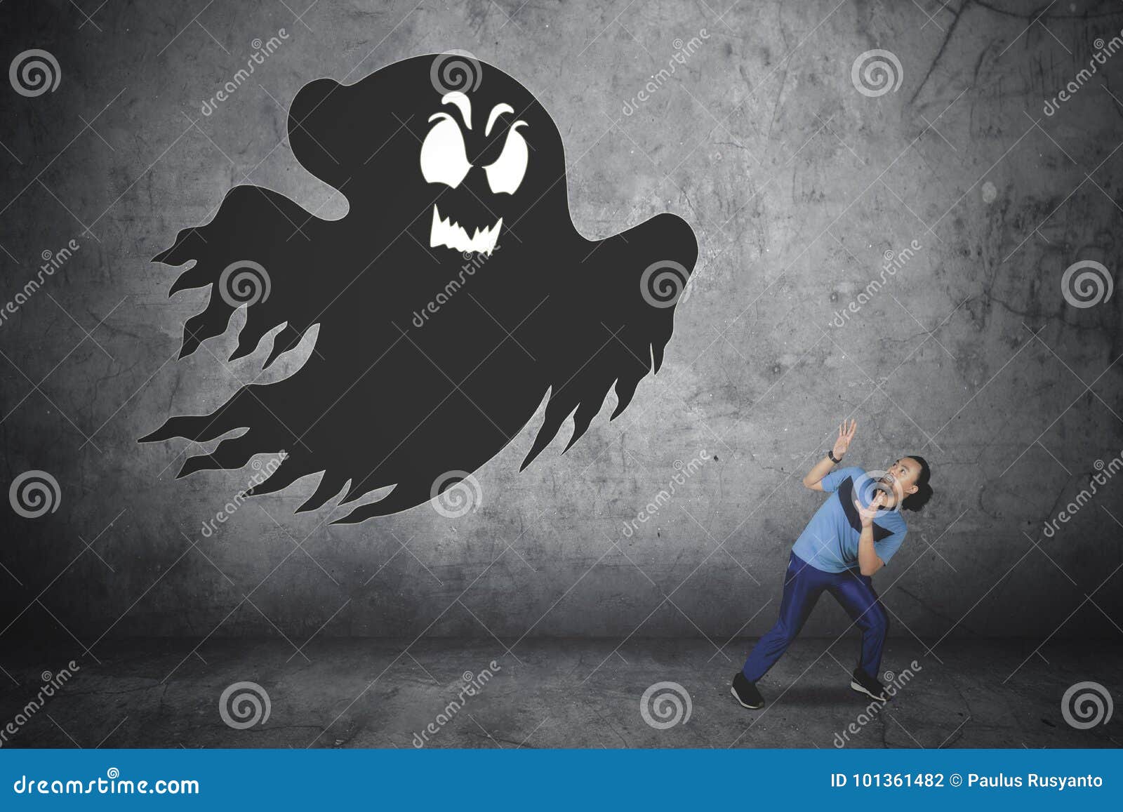 African Man Running Away Ghost Stock Photos by Megapixl