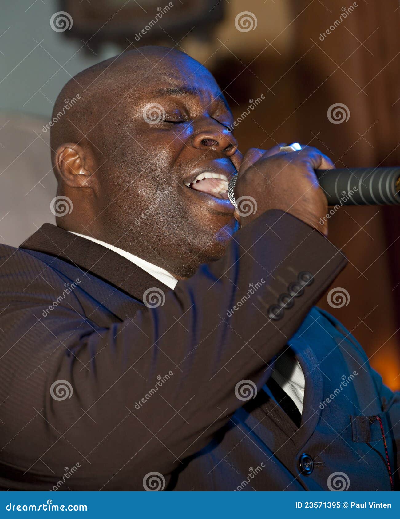African man singing live stock image. Image of singing - 23571395