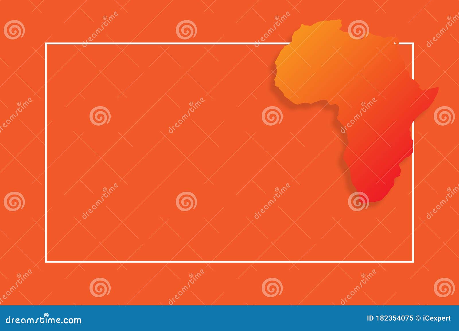 African Map with Vector Background Stock Vector - Illustration of blue ...