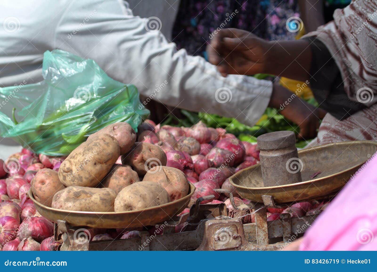 African Market of Debark in Ethiopia Editorial Stock Image - Image of ...