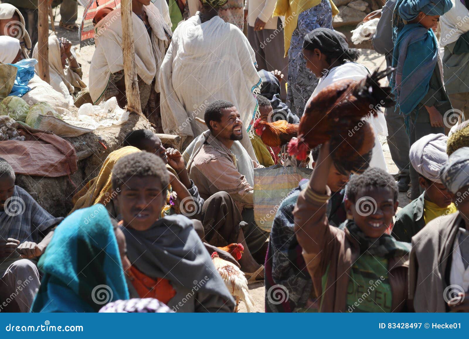 African Market of Debark in Ethiopia Editorial Photography - Image of ...