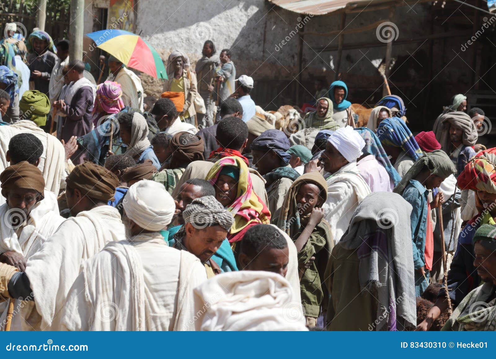 African Market of Debark in Ethiopia Editorial Image - Image of africa ...