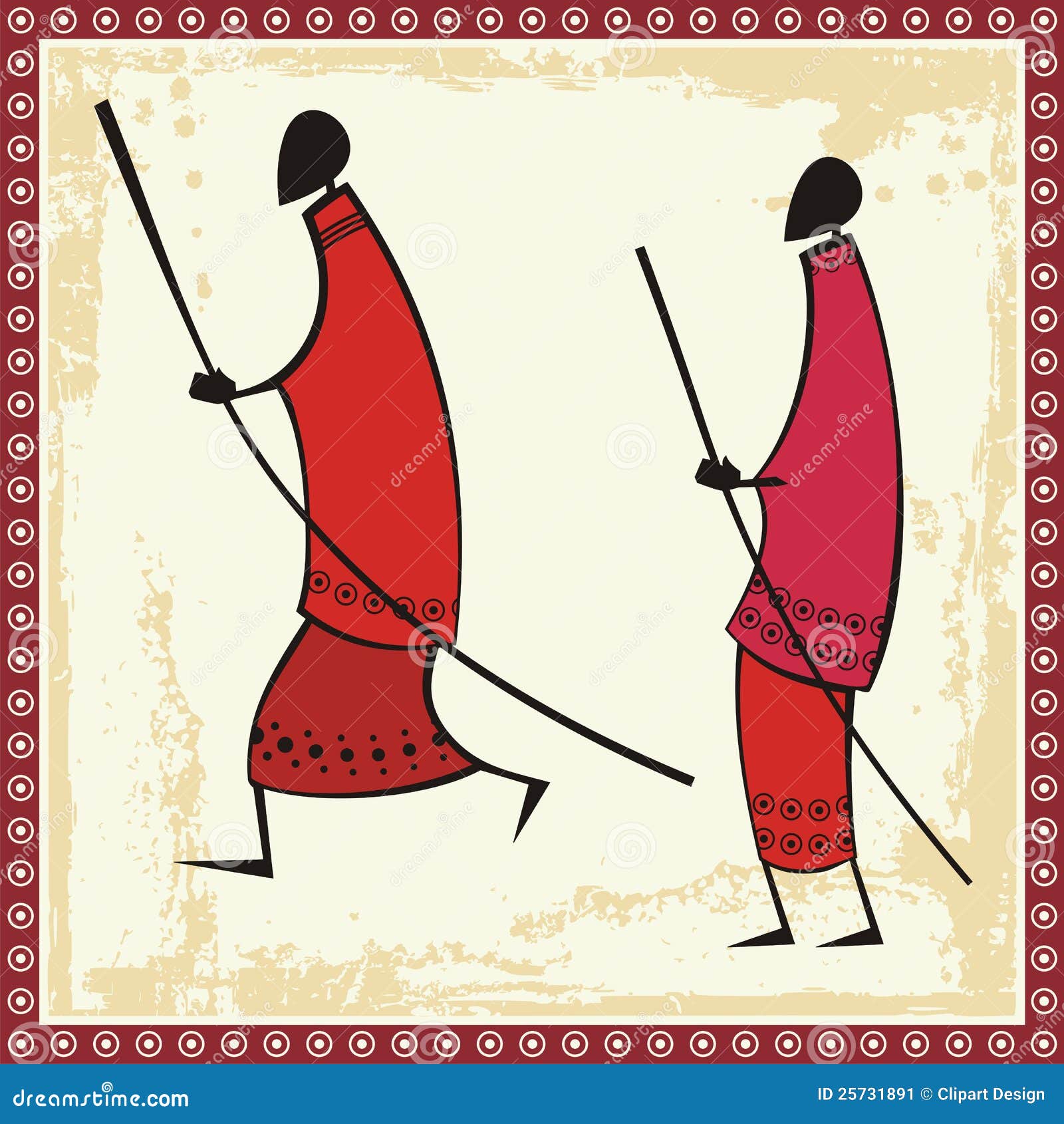 African Warriors Royalty-Free Stock Photo | CartoonDealer.com #9881397