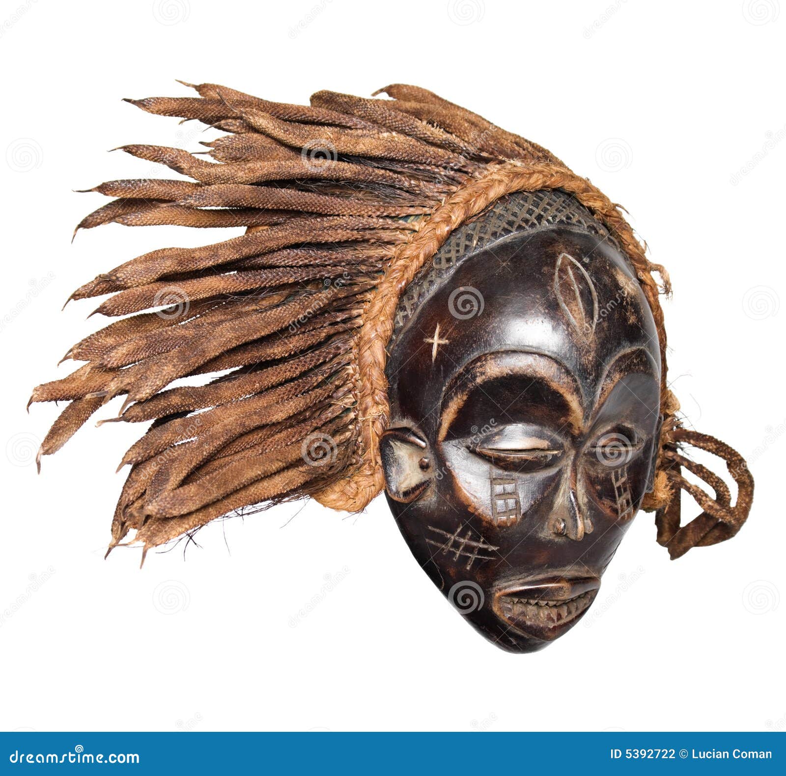 African mask stock photo. Image of isolated, ancient, ritual - 5392722