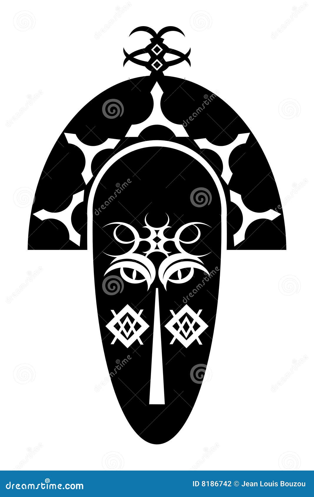 African Mask Seamless Texture Vector Illustration | CartoonDealer.com ...