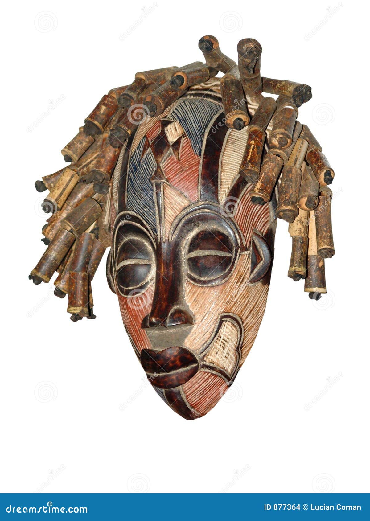 African Tribes Zulu Mask