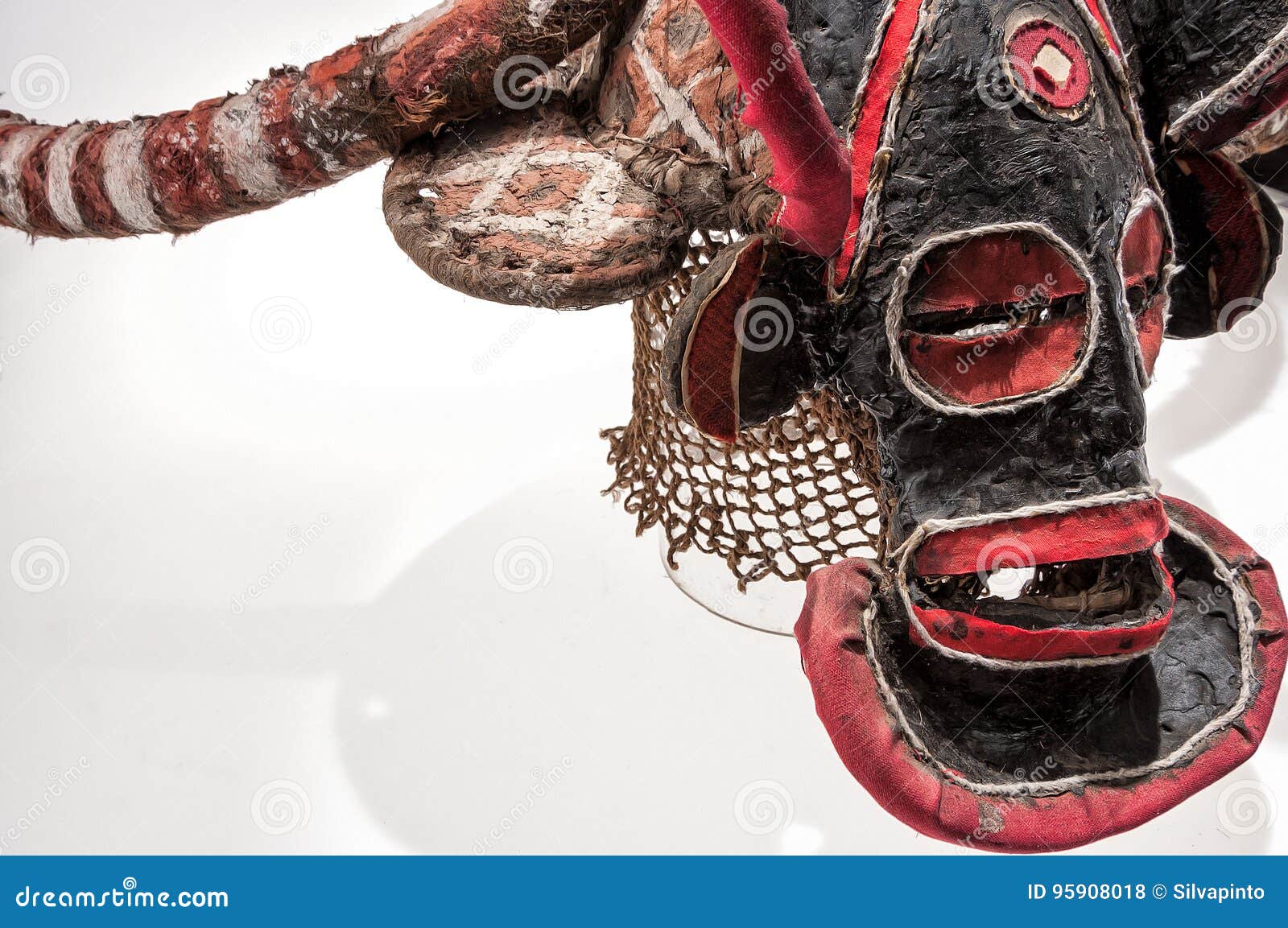 African Mask of Cloth, Traditional. Stock Photo - Image of africa ...