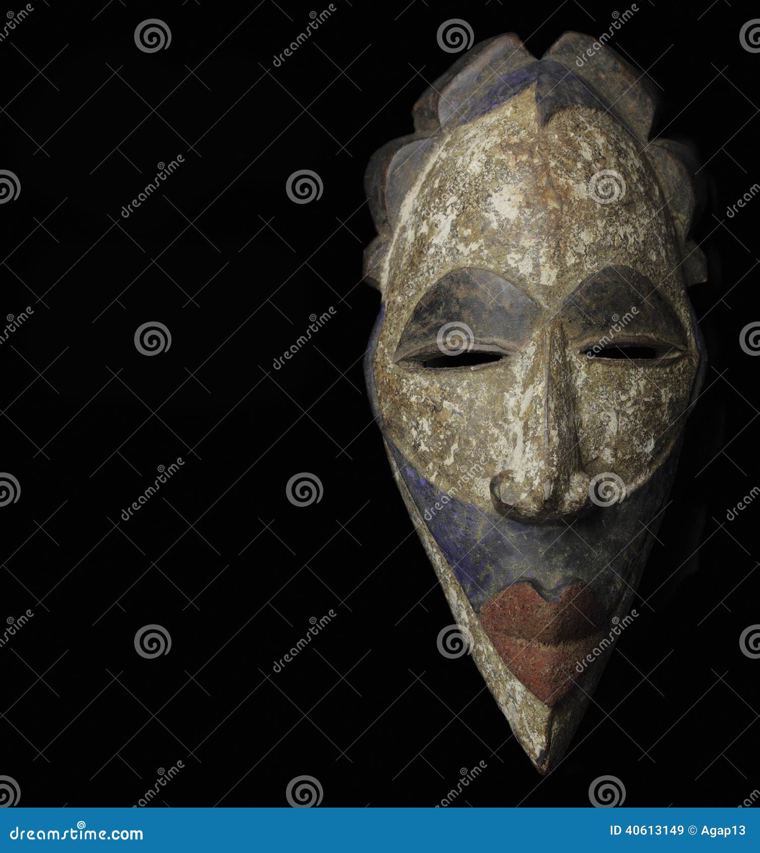 African mask stock image. Image of isolated, cameroon - 40613149