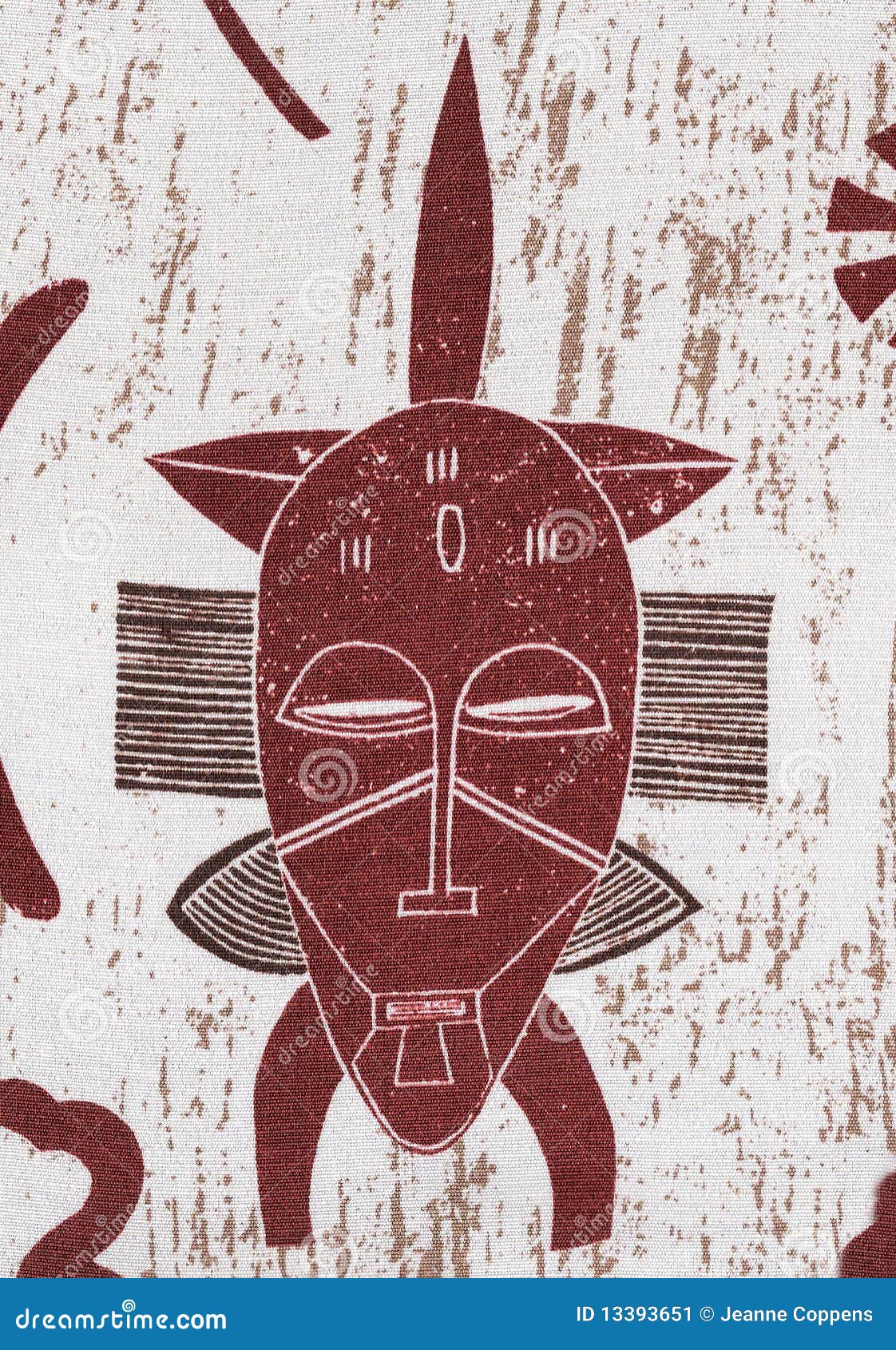 African mask pattern. stock image. Image of exotic, design - 13393651