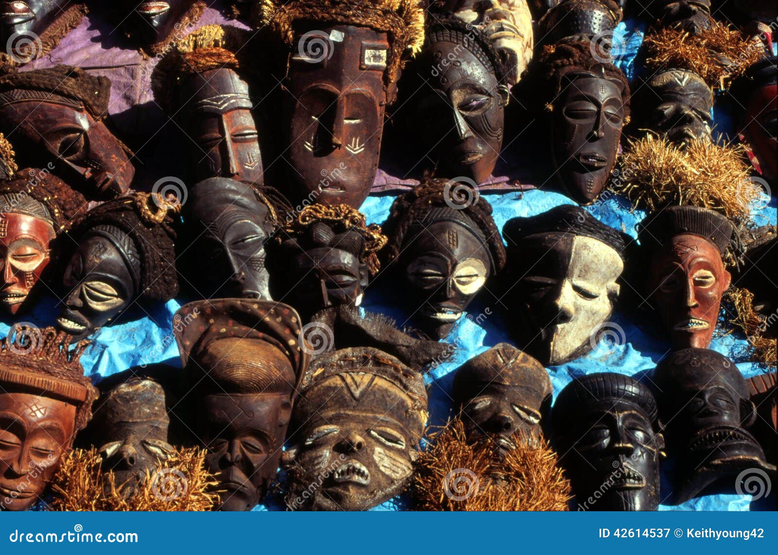 African Masks stock image. Image of tourism, south, african - 42614537