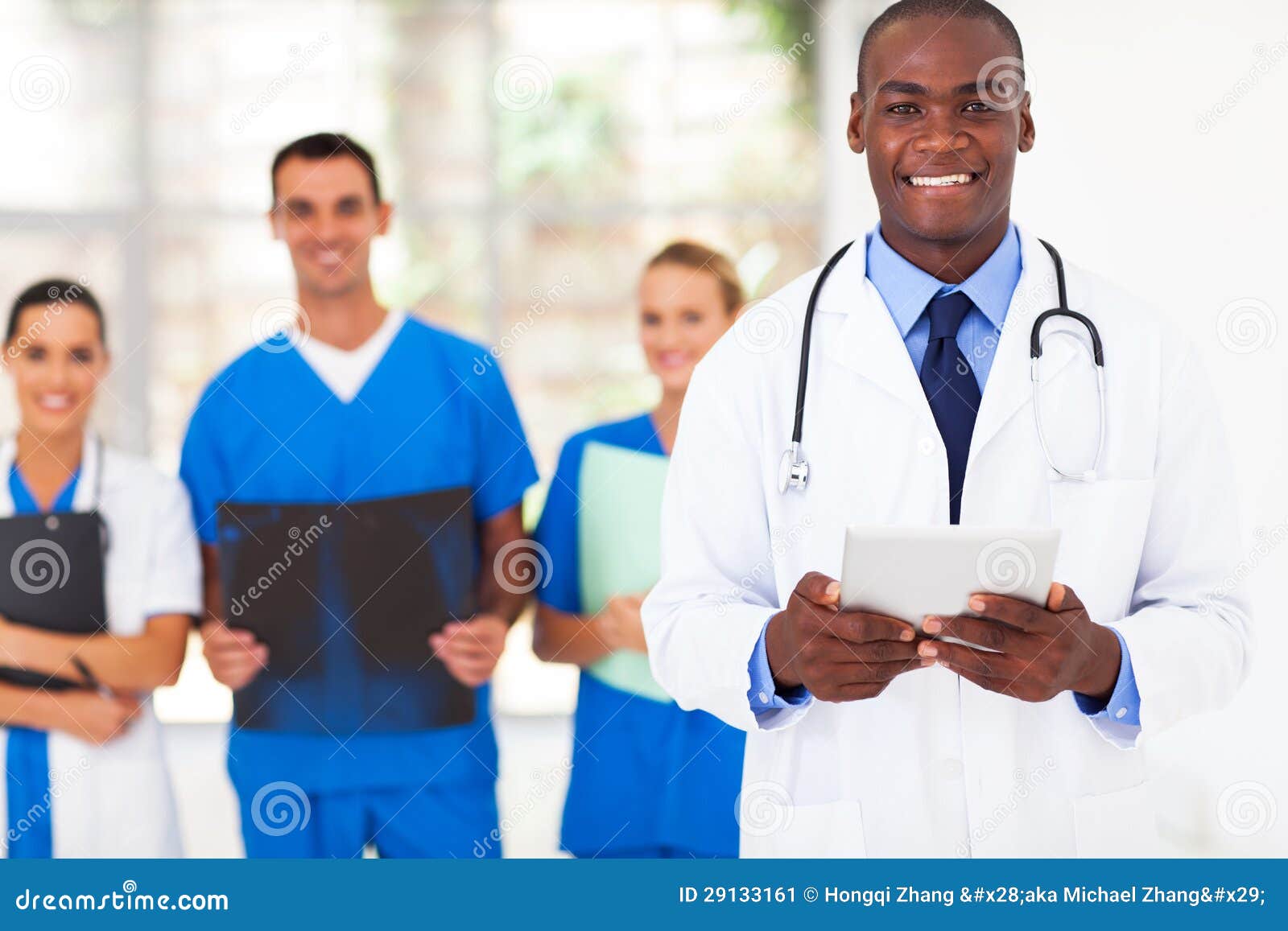 African medical doctor stock image. Image of friendly - 29133161