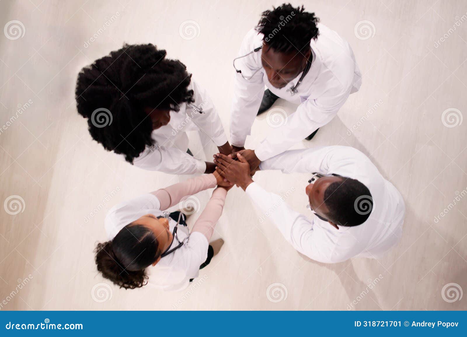 African Medical Team Commit Stock Image - Image of motivate ...