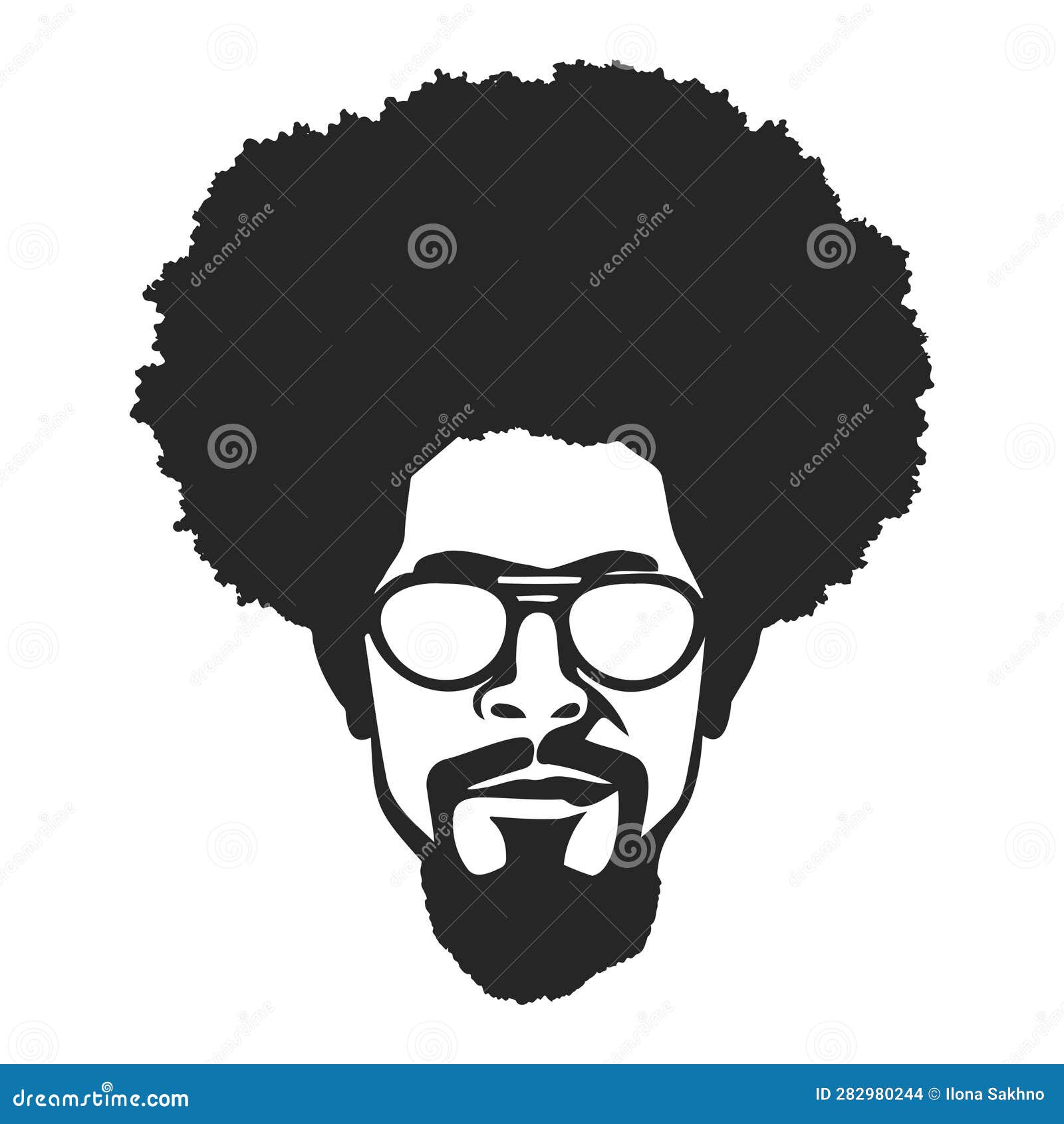 African Men Vector Afro Men Black Man Vector African American Black