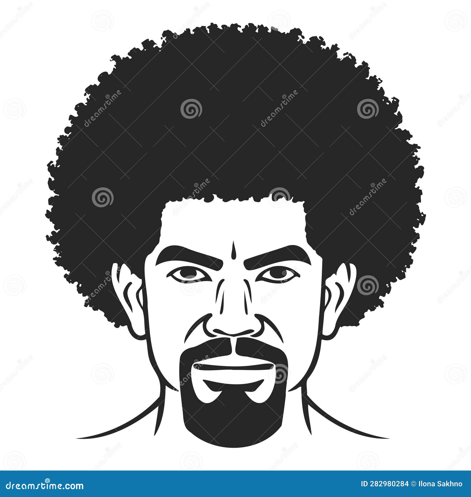 African Men Vector Afro Men Black Man Vector African American Black