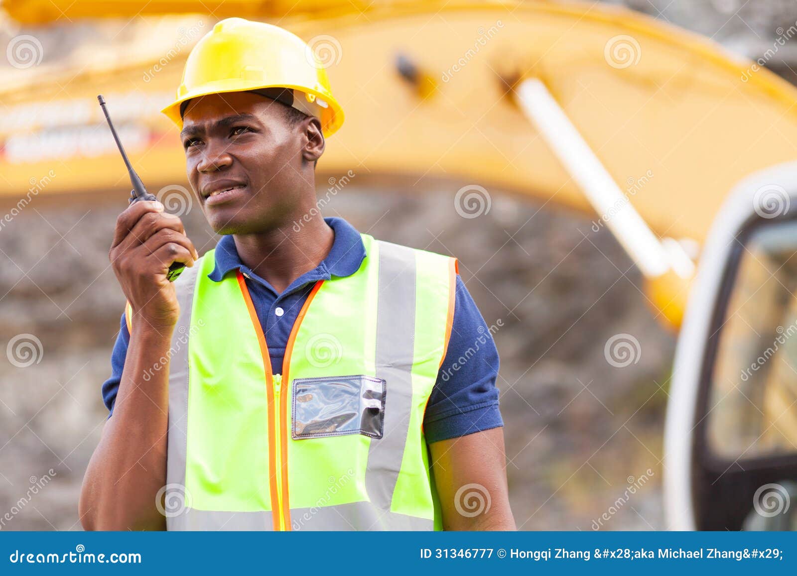 African mine worker stock image. Image of american, professional - 31346777