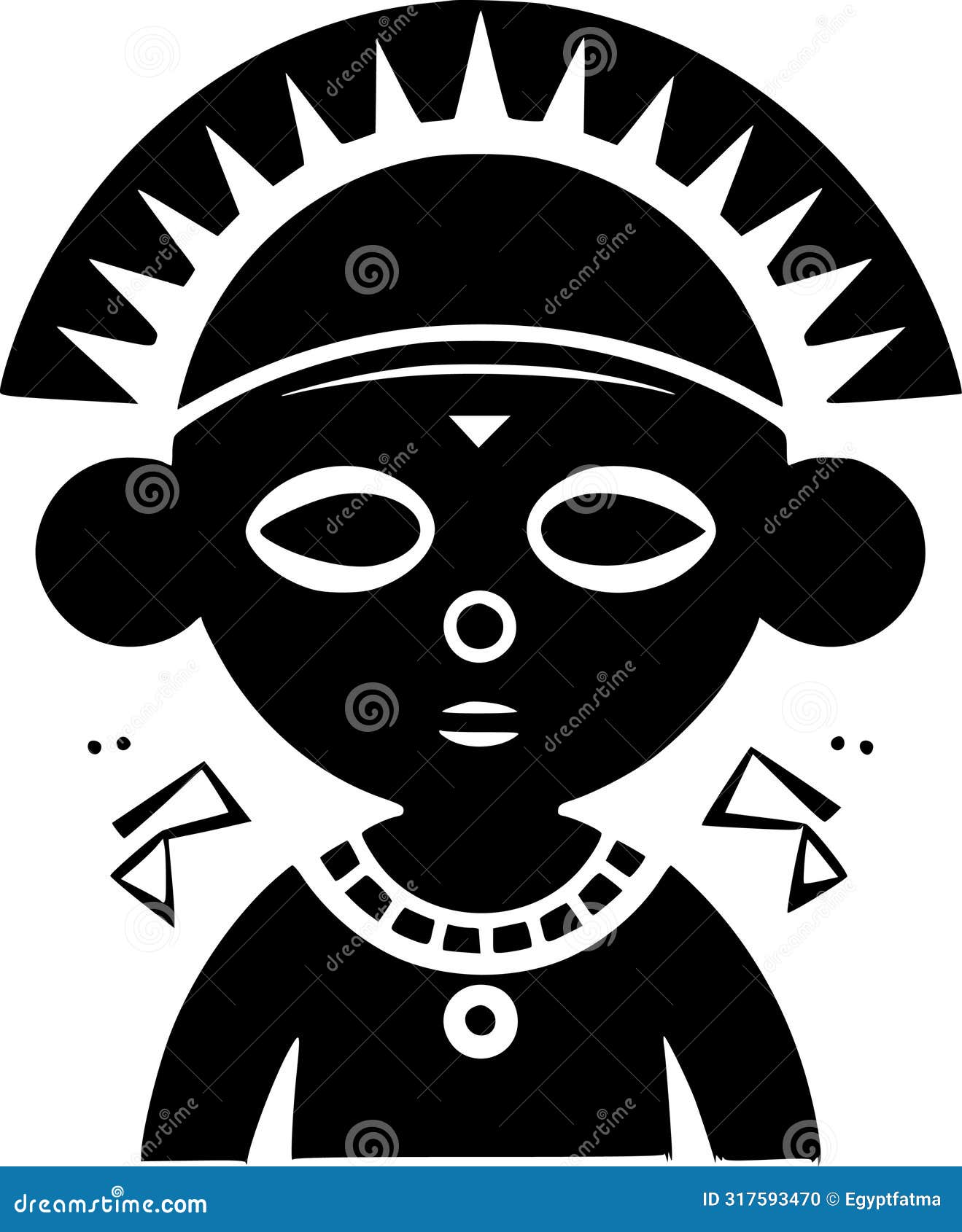 African - Minimalist And Flat Logo - Vector Illustration ... African - Minimalist And Flat Logo - Vector Illustration ...