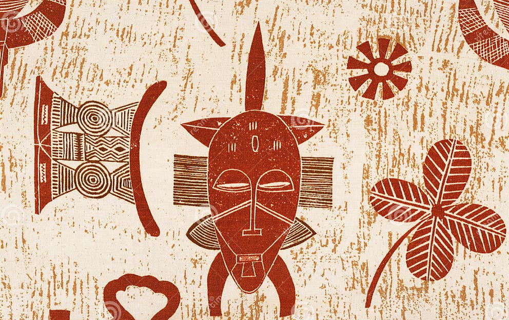 African Motives Background. Stock Photo - Image of cloth, background ...