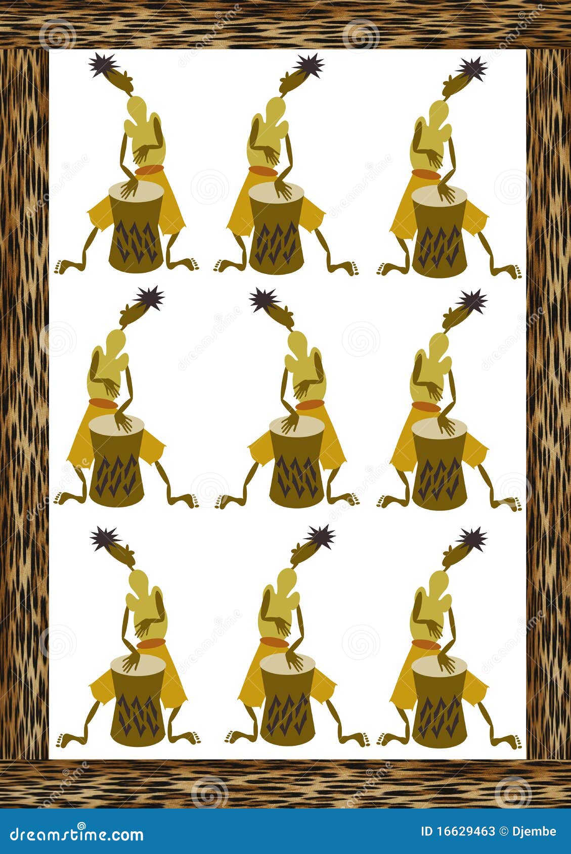 African musical stock illustration. Illustration of design - 16629463