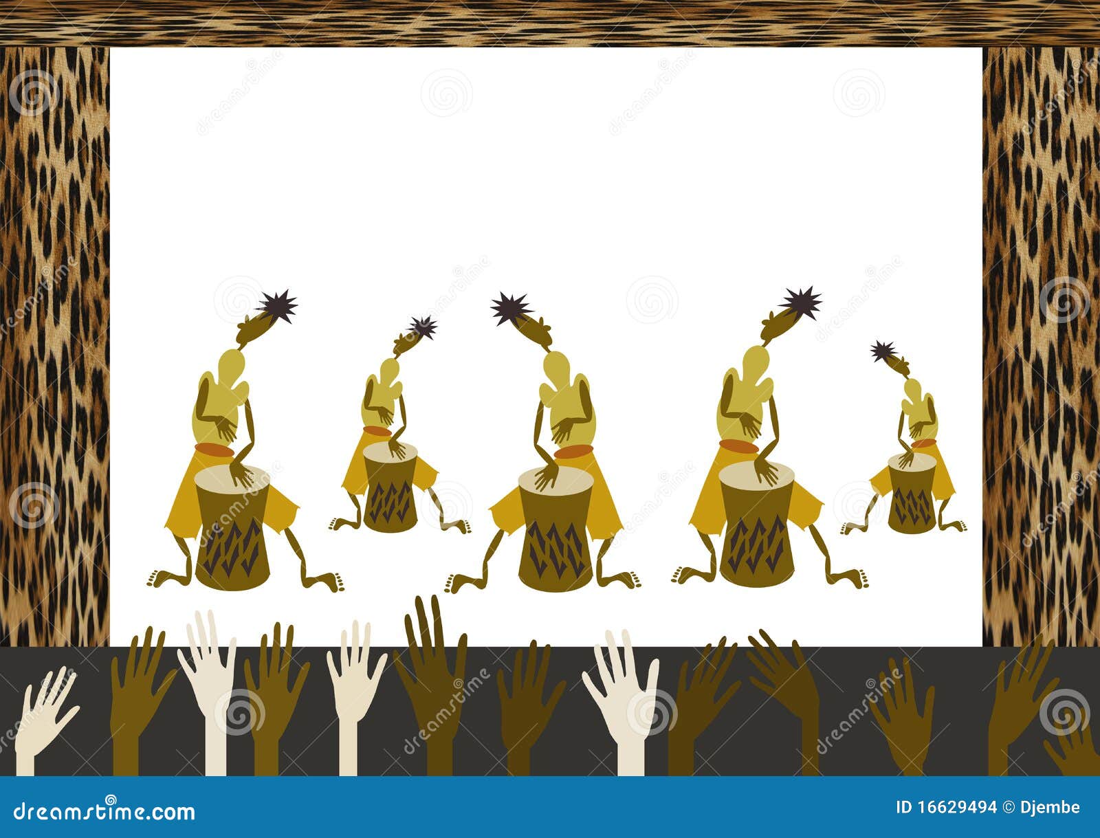 African Musical Instruments Set One Line Art. Continuous Line Drawing ...