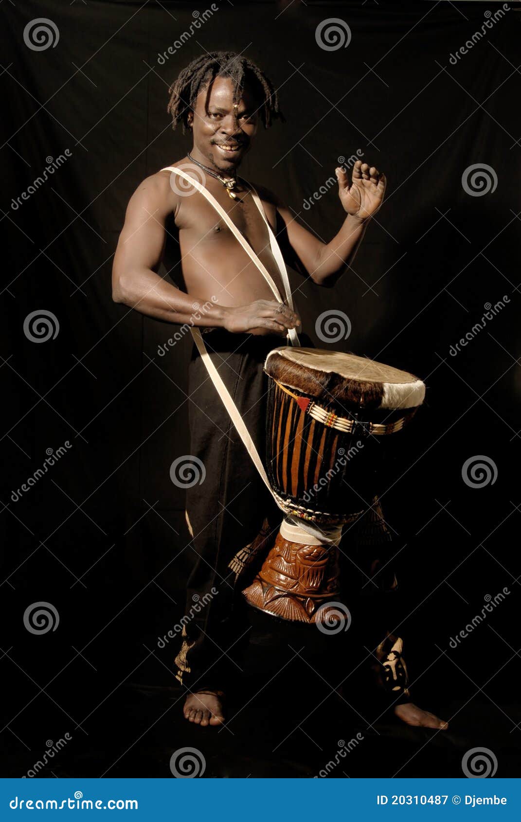 African musician stock image. Image of african, rastafari - 20310487