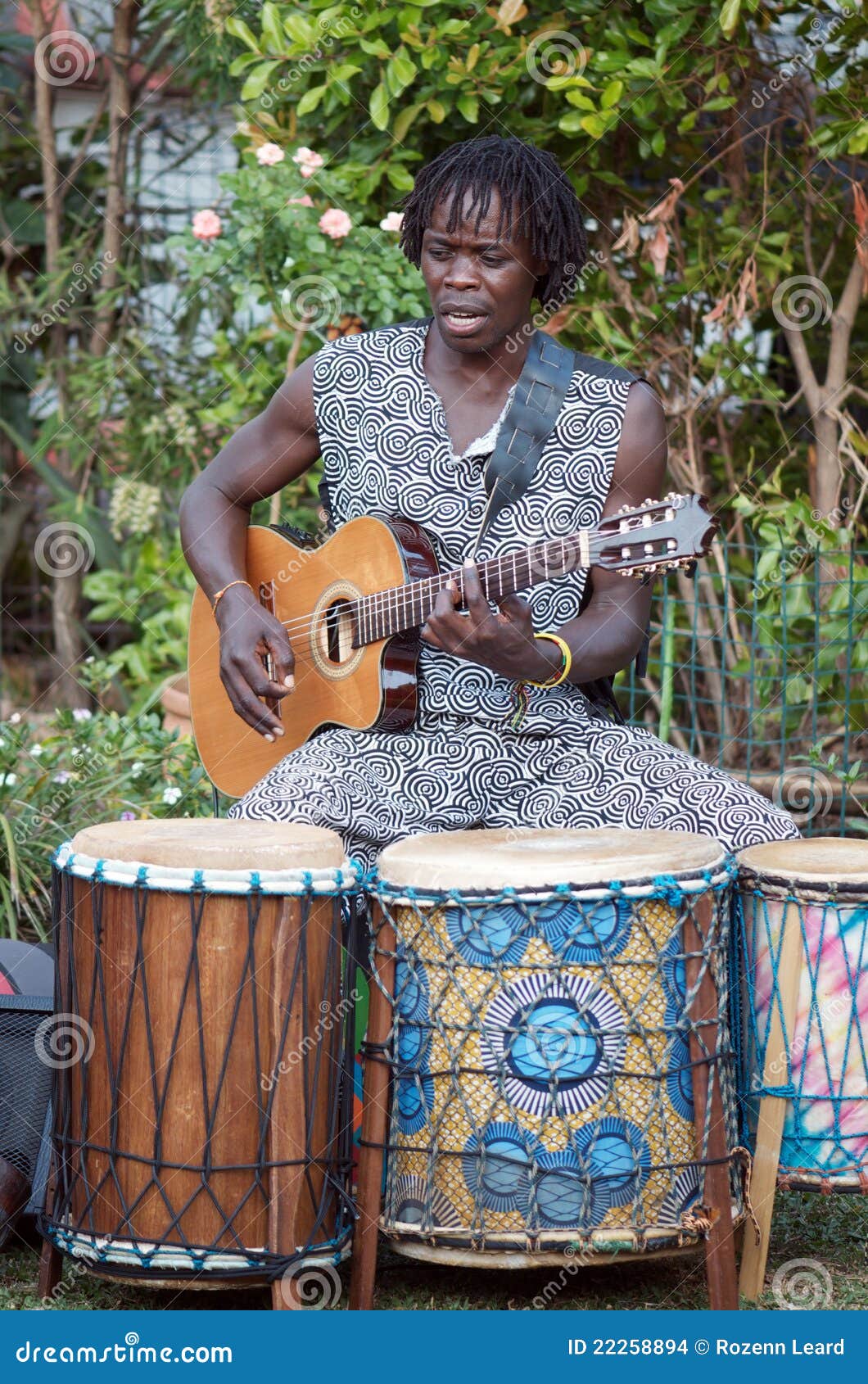 African Musician stock photo. Image of handsome, artist - 22258894