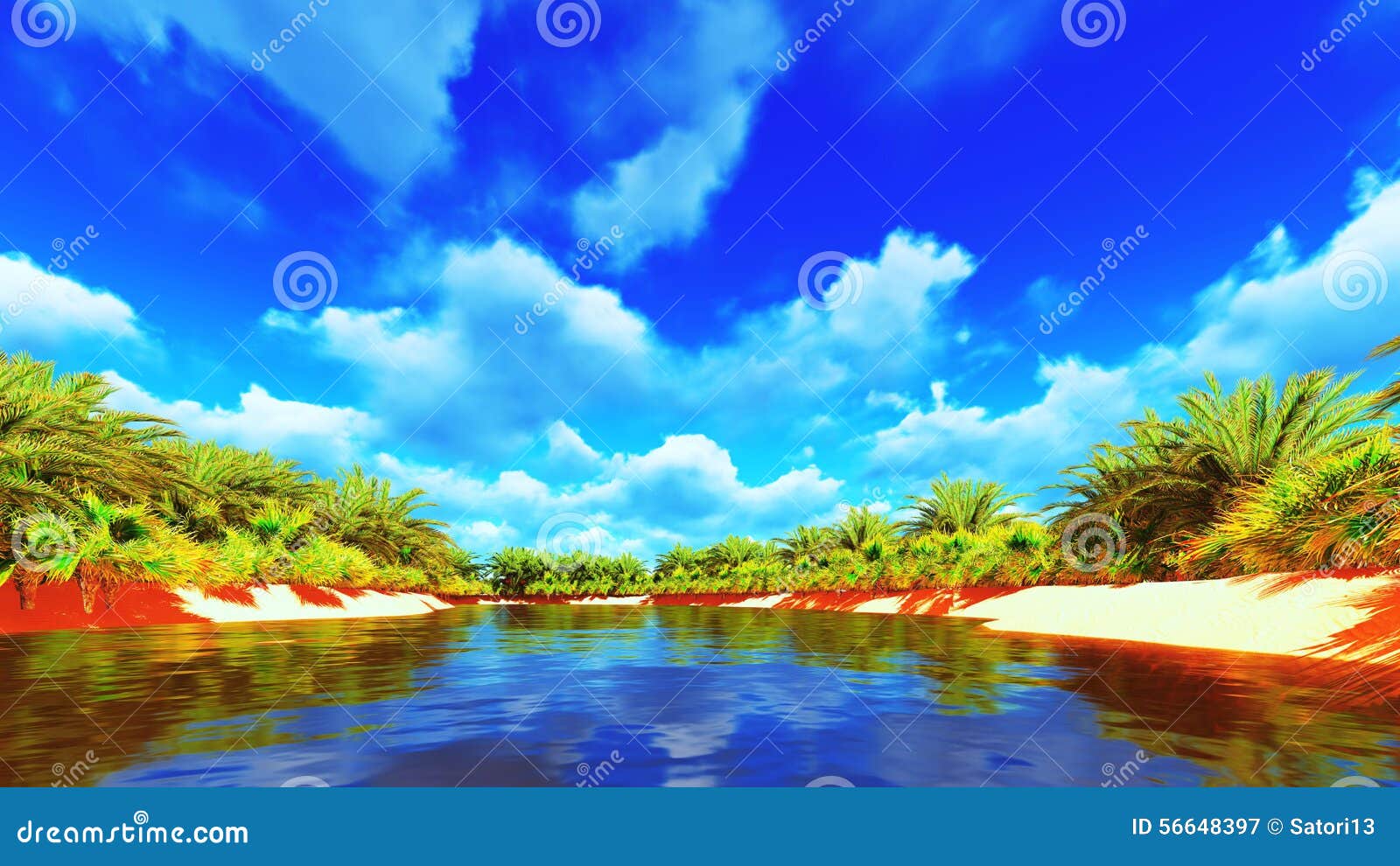African oasis stock image. Image of oases, silhouette - 56648397