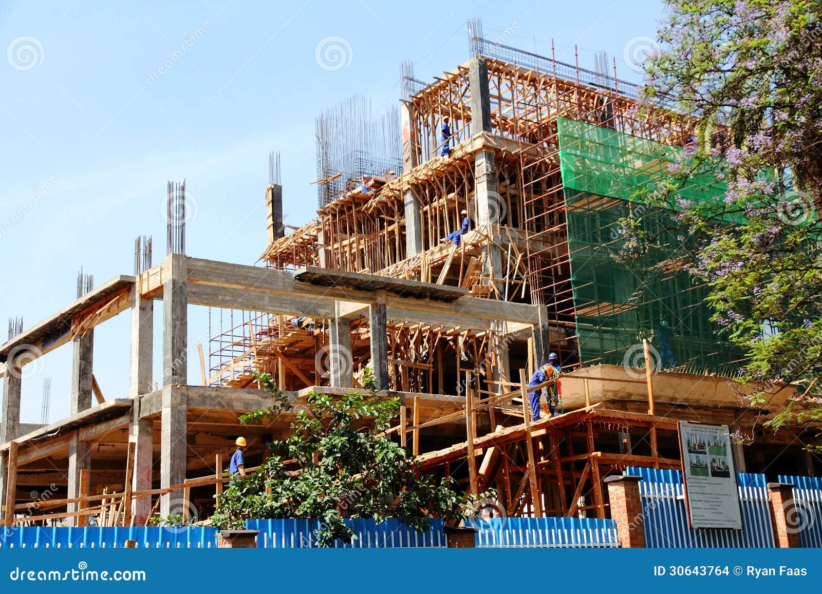 African Office Building Under Construction Editorial Stock Image ...
