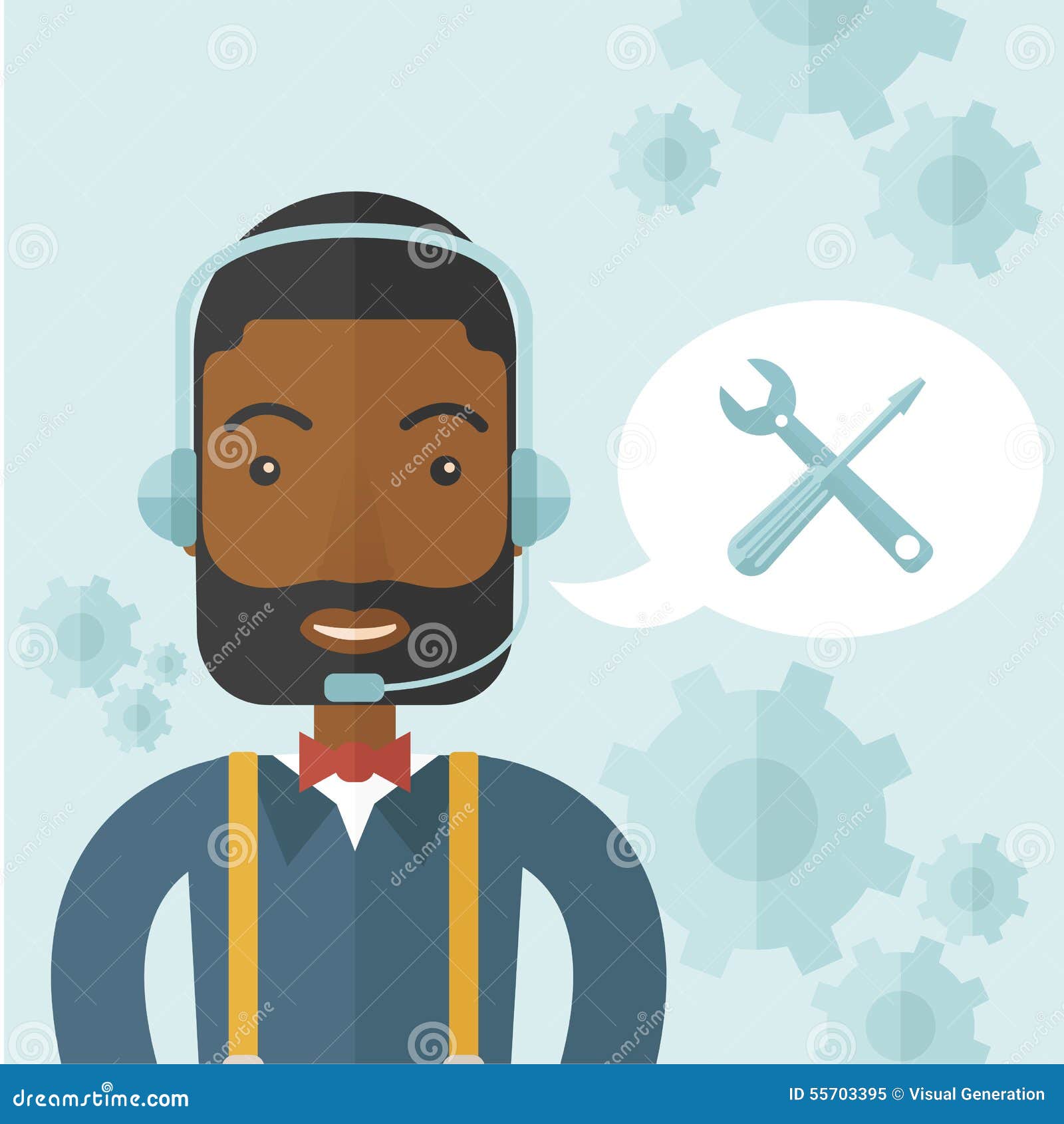 African Customer Service Stock Illustrations – 962 African Customer ...