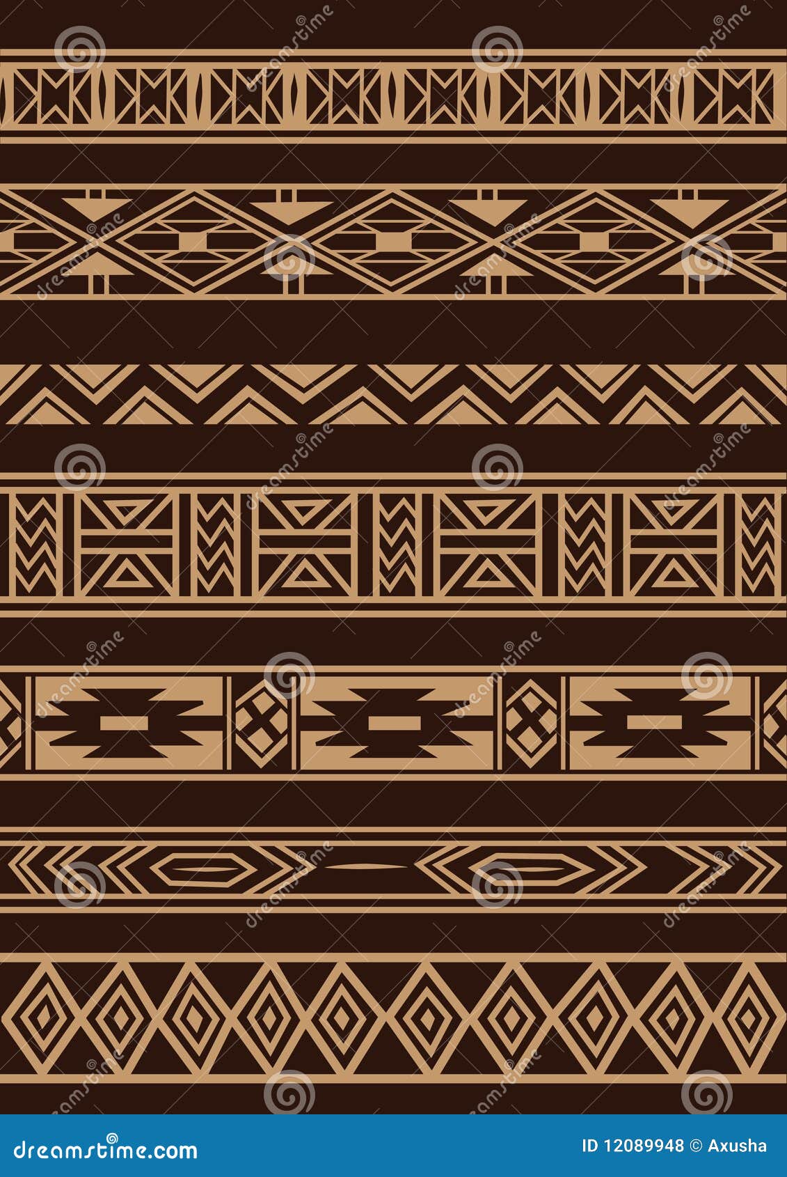 100 African Border Frames. Collection Of 100 Round Border Frames In An ...