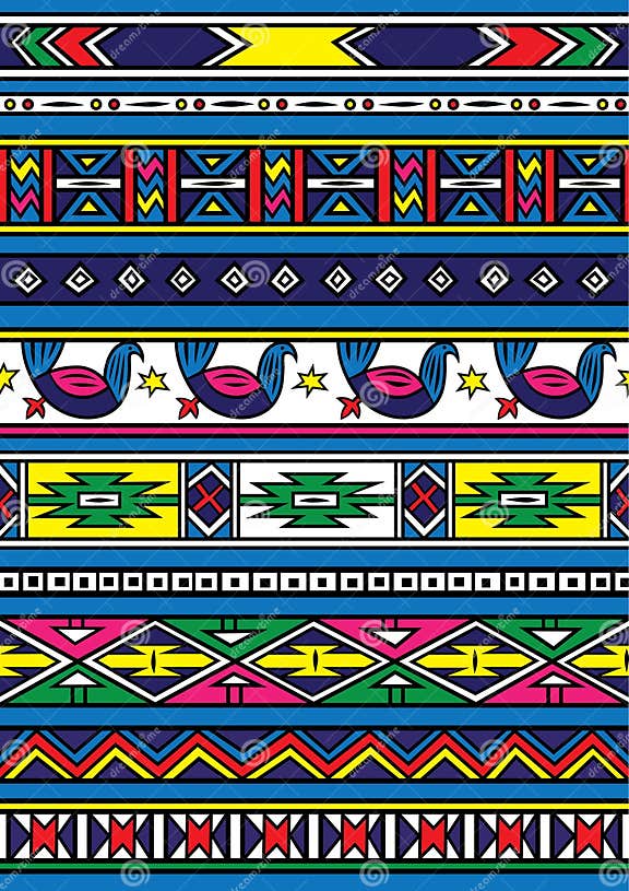 African pattern stock vector. Illustration of pink, ornament - 12089935