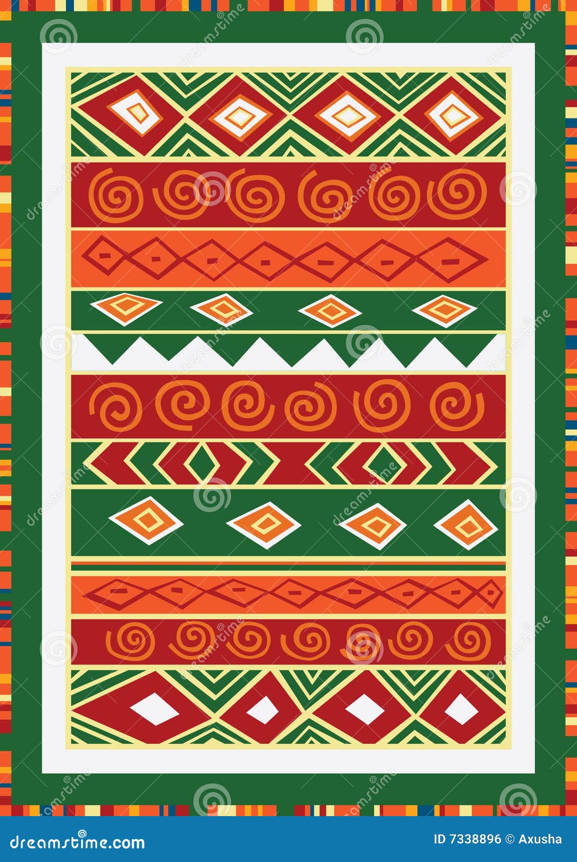 100 African Border Frames. Collection Of 100 Round Border Frames In An ...