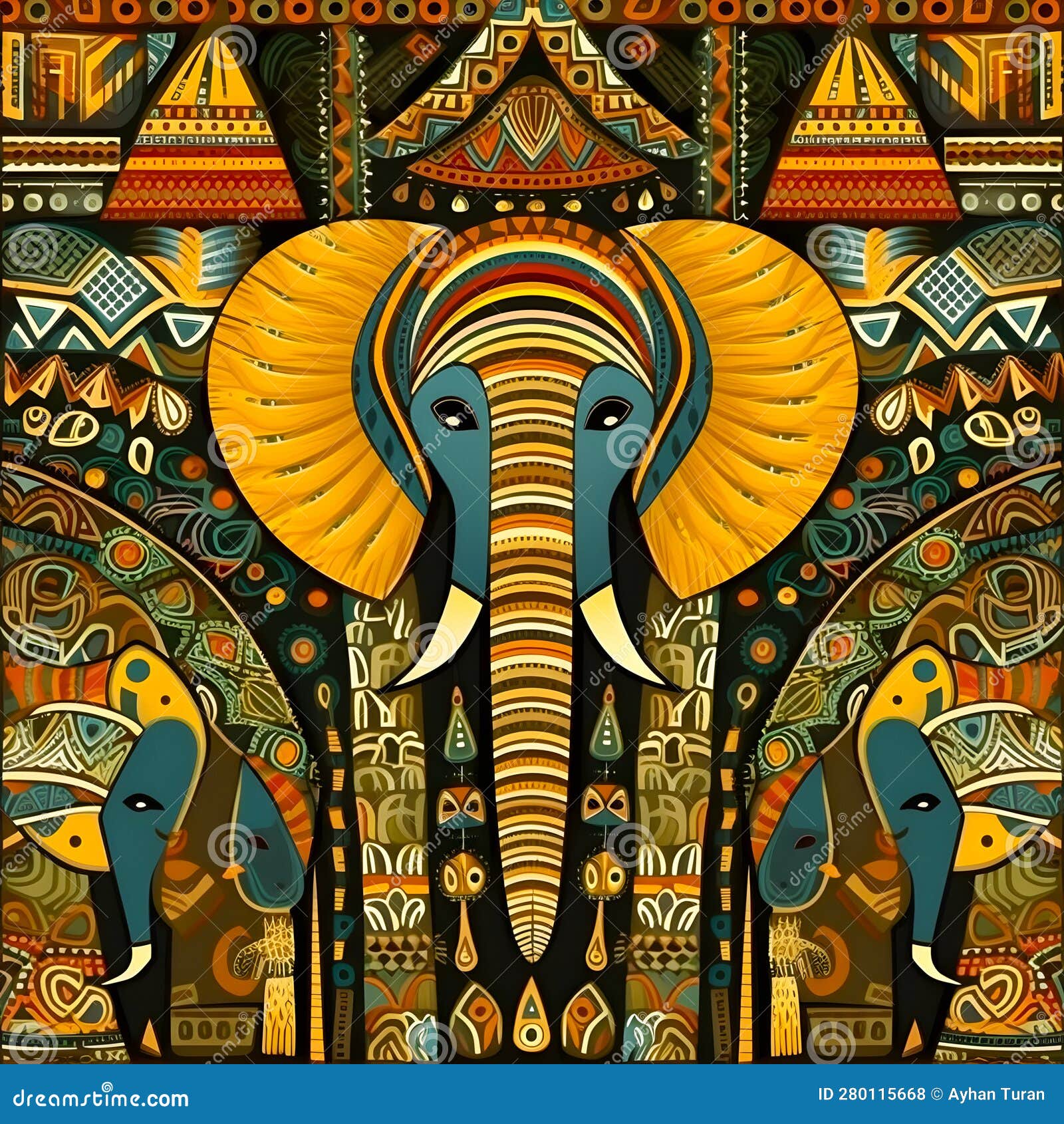 African Pattern Background . Vector Texture Concept Stock Illustration ...