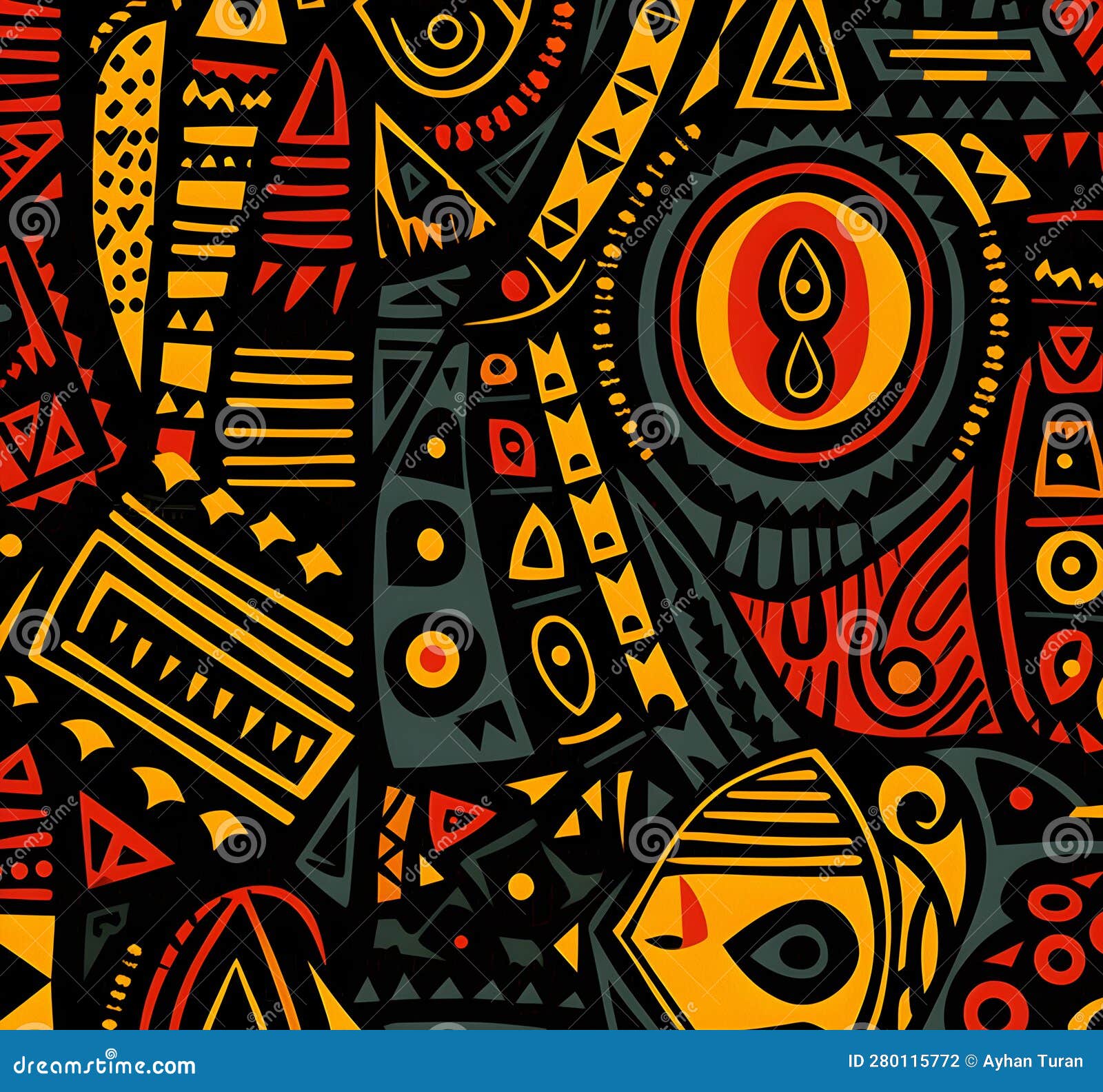 African Pattern Background . Vector Texture Concept Stock Illustration ...
