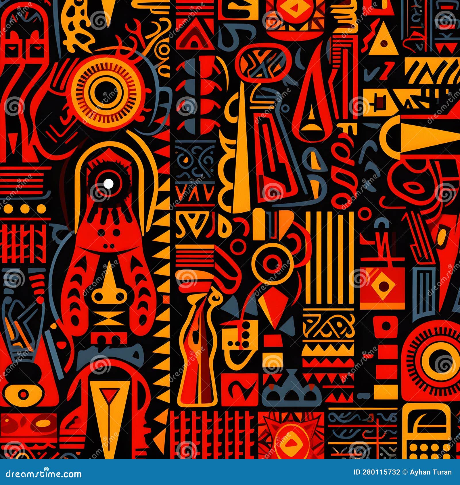 African Pattern Background . Vector Texture Concept Stock Illustration ...
