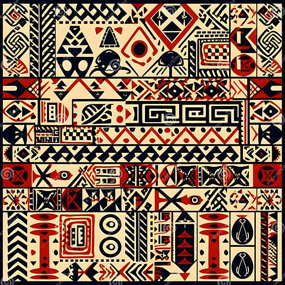 African Pattern Background . Vector Texture Concept Stock Illustration ...