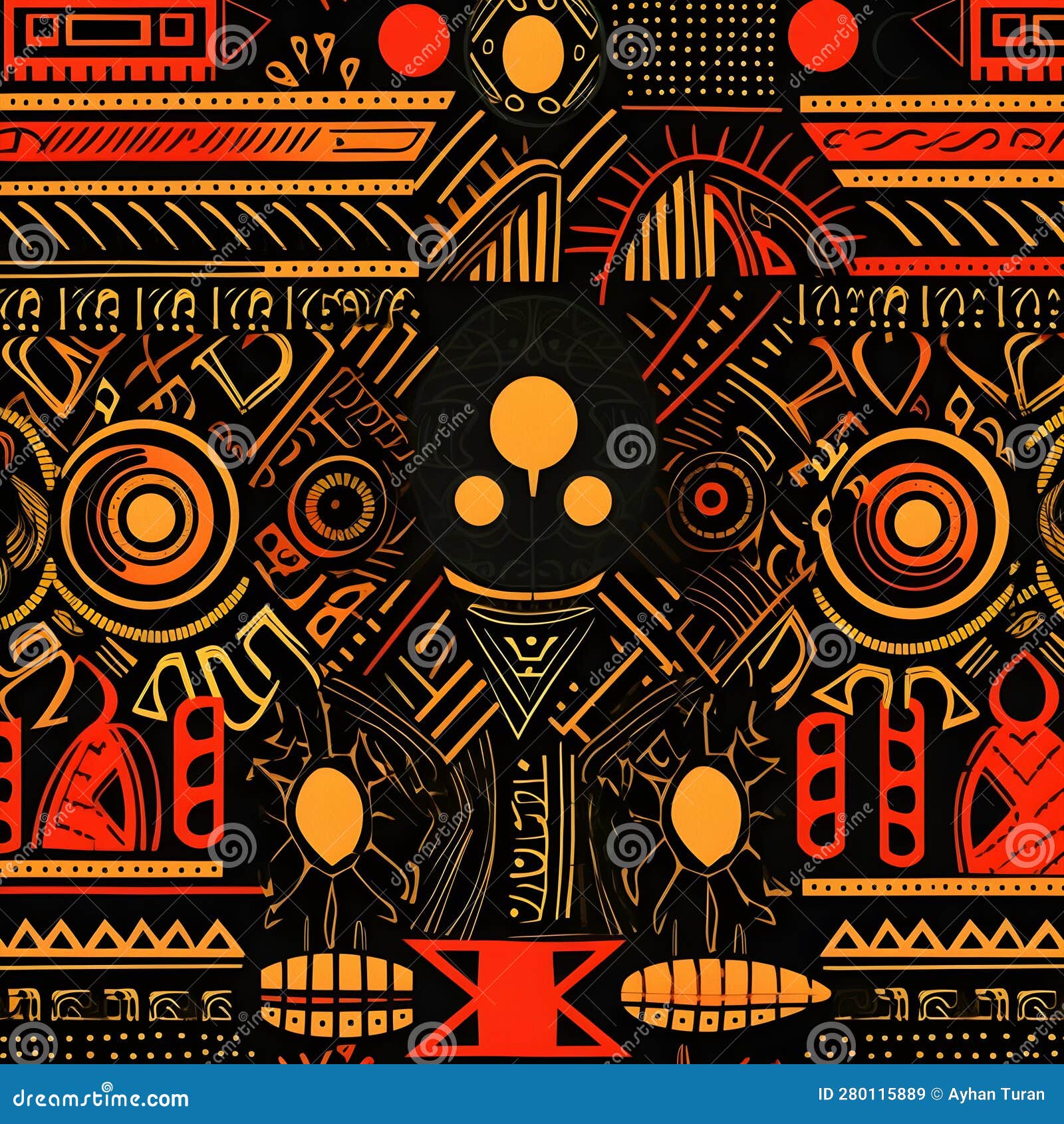 African Pattern Background . Vector Texture Concept Stock Illustration ...