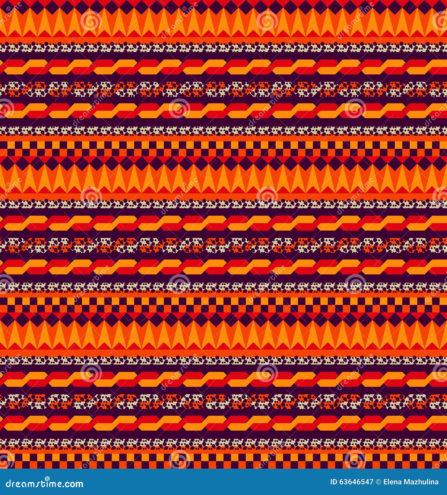 African Pattern - Vector Illustration Stock Vector - Illustration of ...