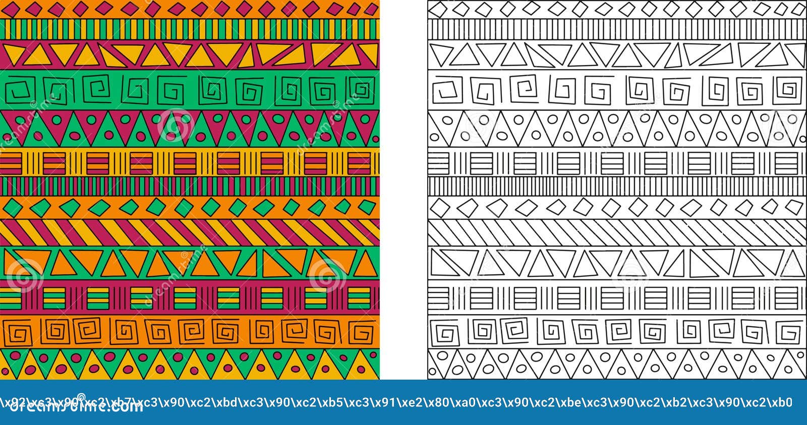 African Patterns. Patterns for Design and Creativity. Stock Vector ...