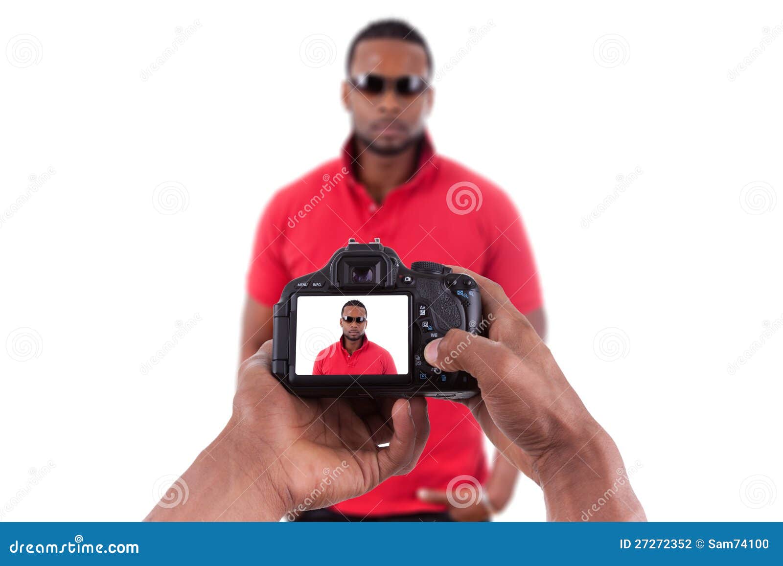 African Photographer Taking Studio Pictures Stock Photo - Image of ...