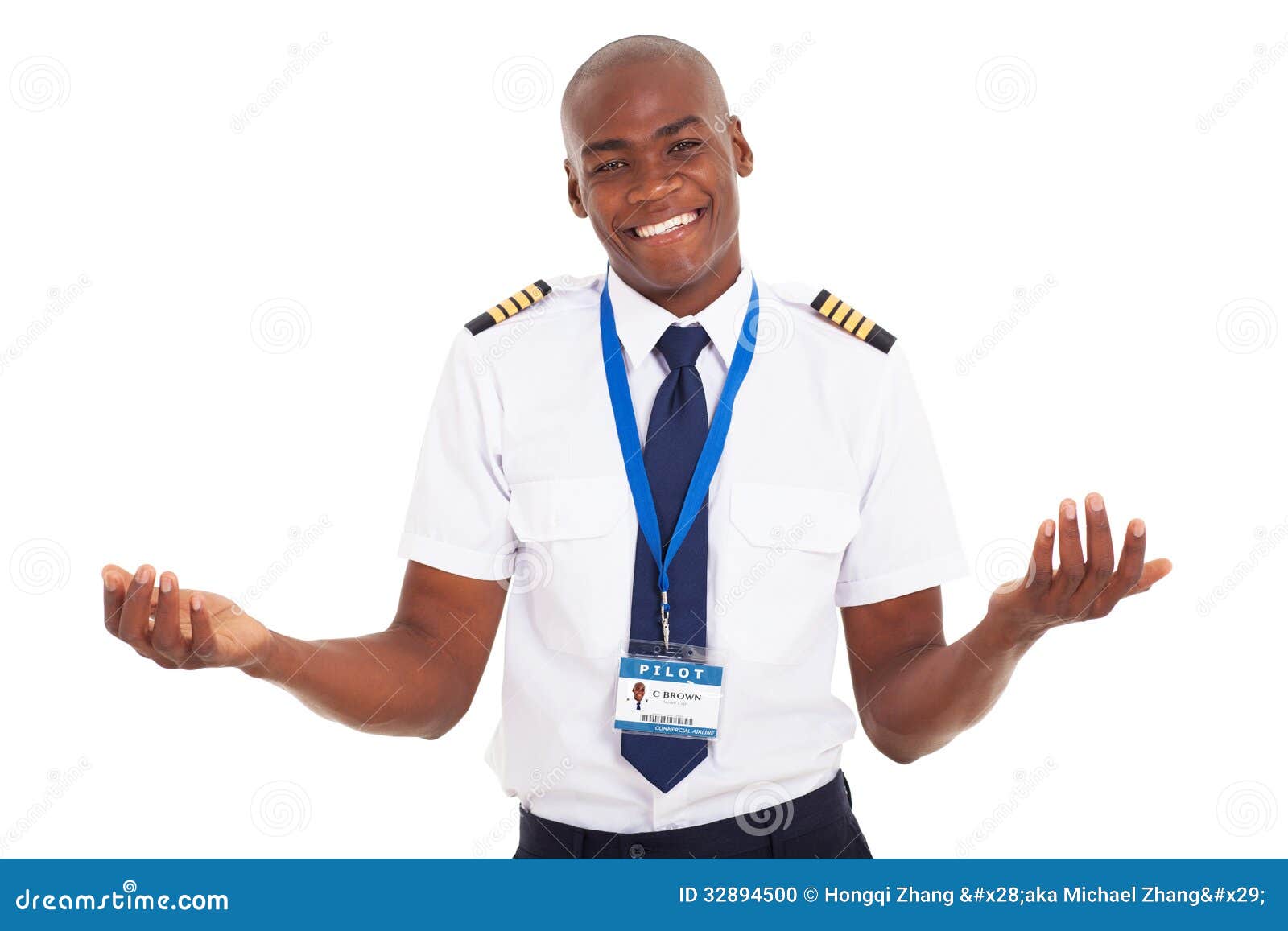African pilot stock photo. Image of looking, friendly - 32894500