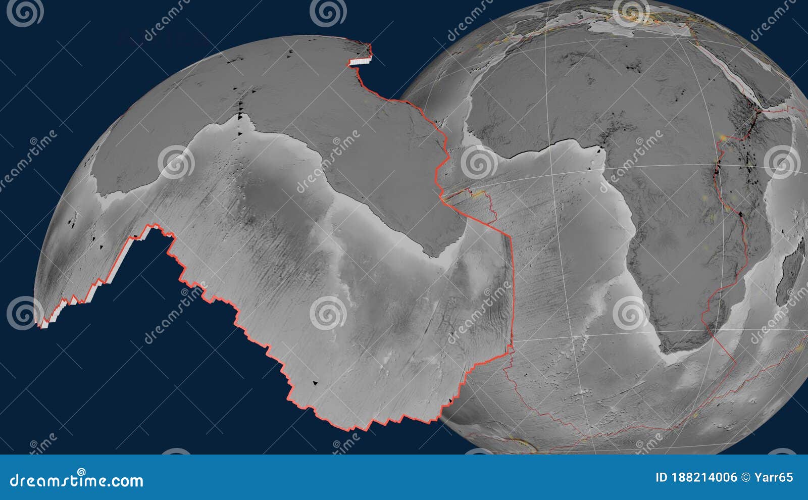 African Plate Presented - Grayscale Stock Illustration - Illustration ...