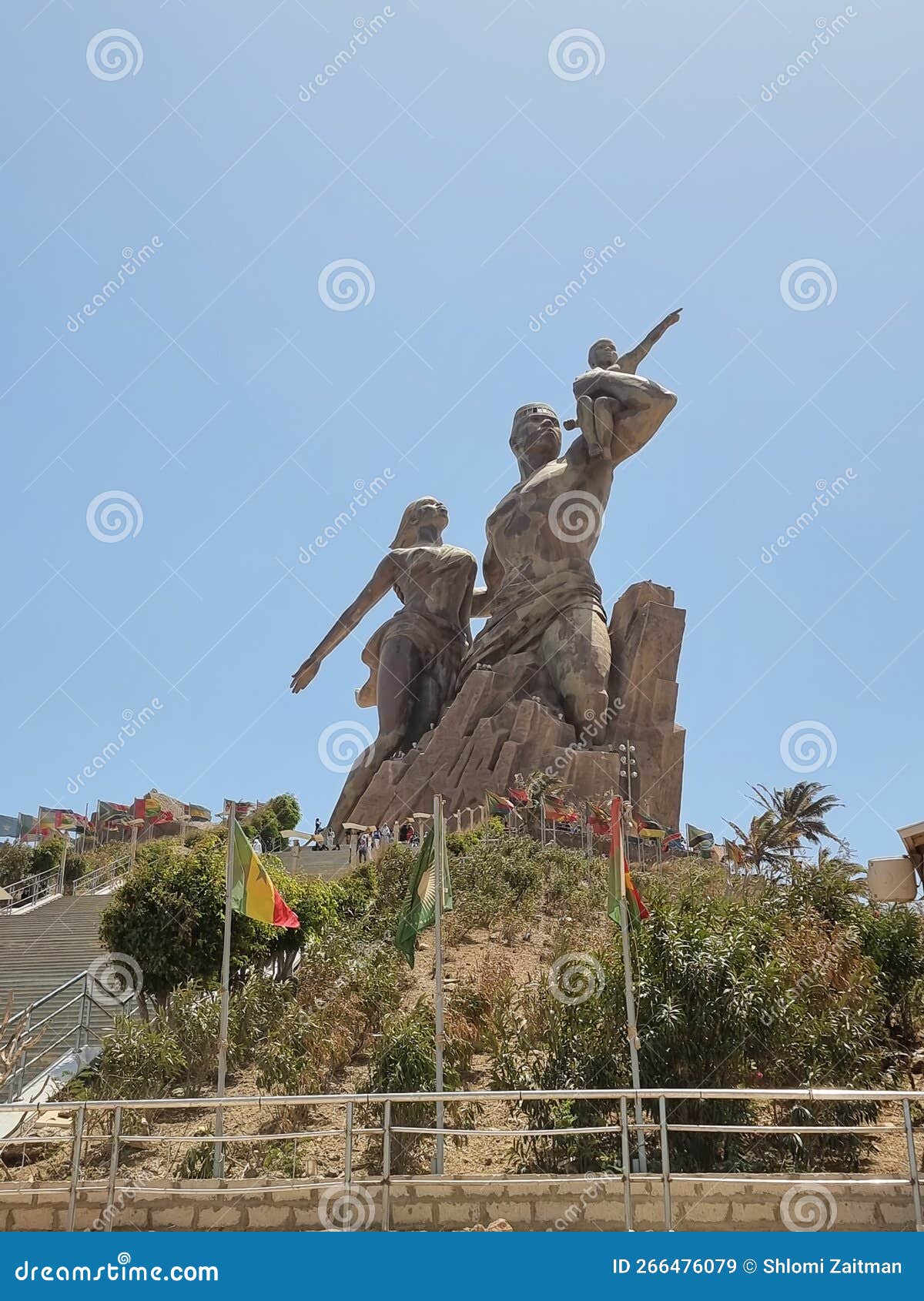 African Renaissance Monument in Dakar Editorial Stock Image - Image of ...