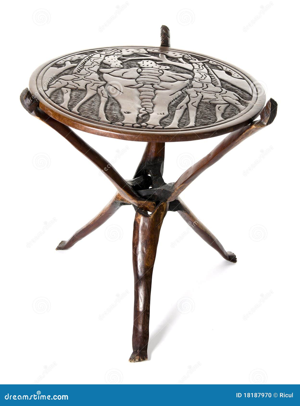 African round table stock photo. Image of rosewood, africa - 18187970