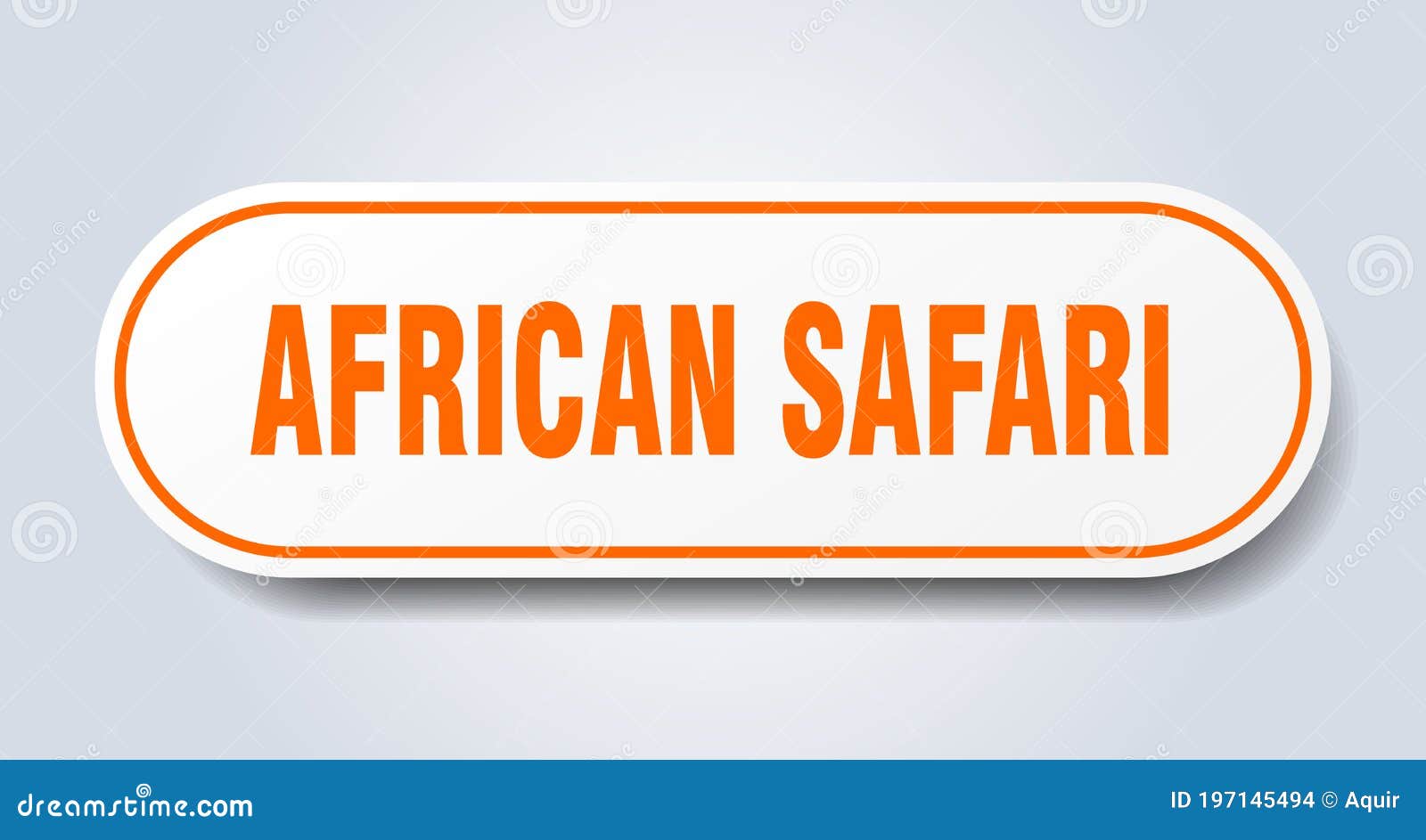 African safari sticker. stock vector. Illustration of flat - 197145494