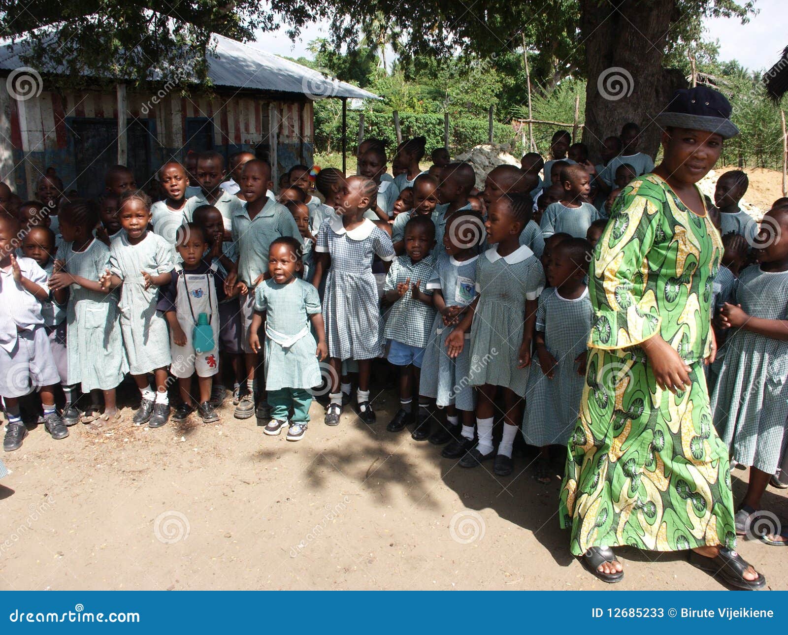 African school editorial stock photo. Image of yard, black - 12685233